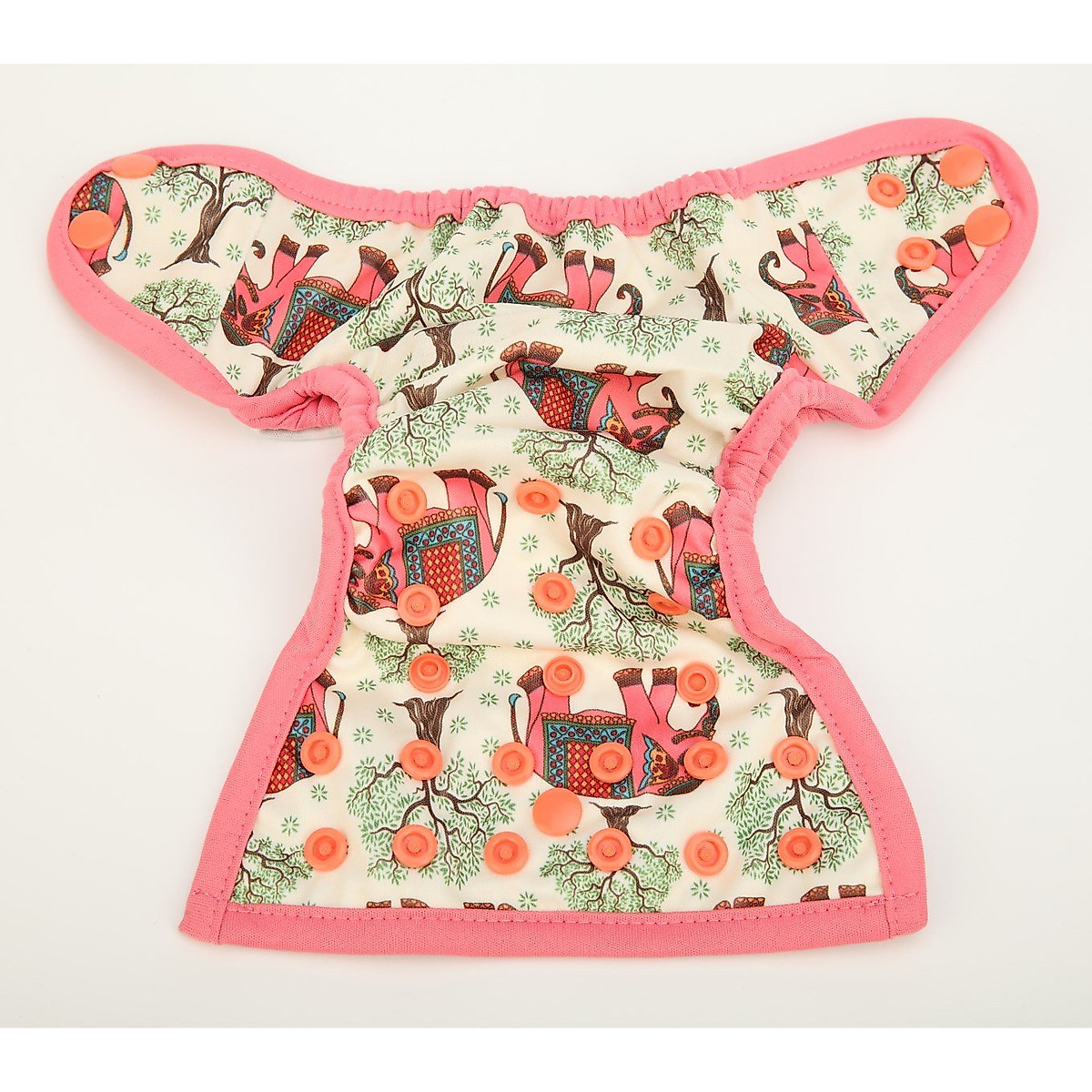 3 Newborn Baby Diaper Covers Nappies 8lbs-11lbs for Girls (Elephant Tree)