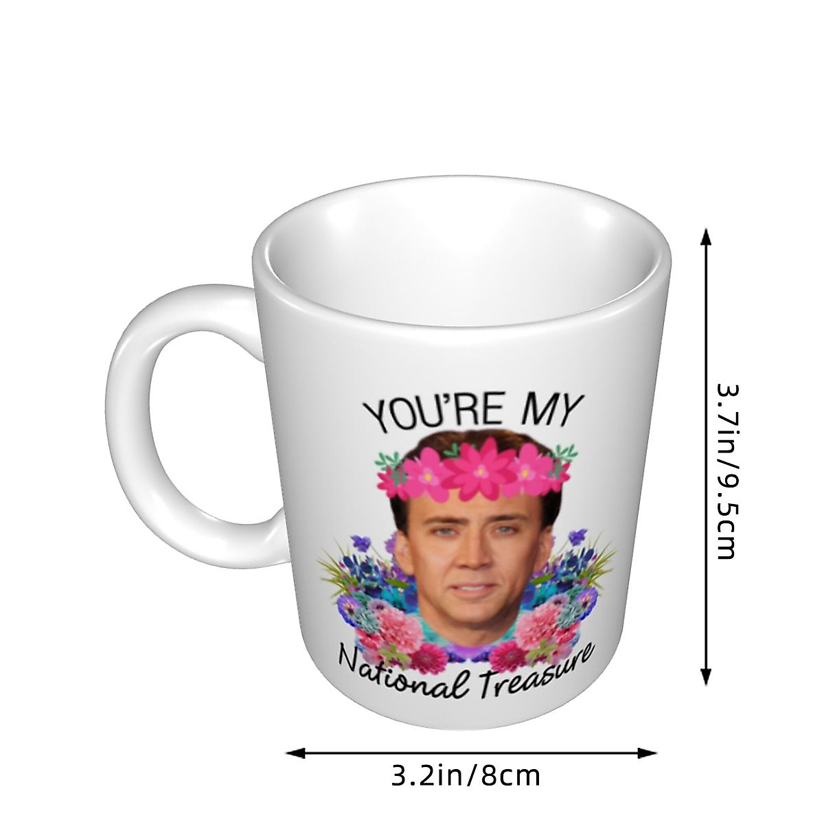 SCSF Coffee Mug For Coffee Lover - You're My National Treasure Tea Cup -11 Ounce