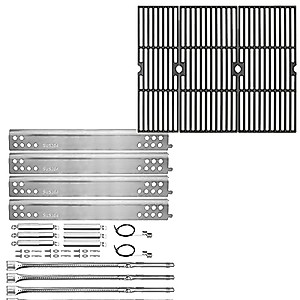 Hisencn Grill Replacement Parts for Charbroil Performance 475 4 Burner 463377319 463347017, 463361017, 463673017, 463376018P2, 304 Stainless Steel Grill Parts Kit and Grill Grates for Charbroil Grill