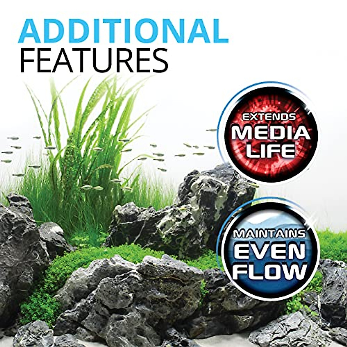 Fluval Pre-Filter Media, Mechanical Filter Media for Aquariums, Ceramic Rings, 26.45 oz., A1470