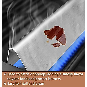 GasSaf 17 inch Flavorizer Bars Replace for Weber 66033, Genesis II E-410, S-410, Genesis II LX E-440, S-440 Gas Grills, 304 Stainless Steel Flavor Bars Replacement for Weber 66796/66030(7-Pack)