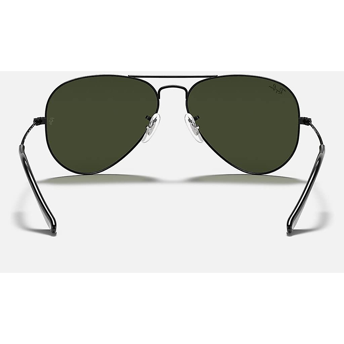Ray-Ban RB3025 L2823 Black/G-15 Green Metal Aviator Sunglasses For Men For Women + BUNDLE with Designer iWear Eyewear Kit