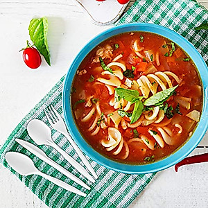 [400 Count] Settings Plastic White Forks, Practical Disposable Cutlery, Great for Home, Office, School, Party, Picnics, Restaurant, Take-Out Fast Food, Outdoor Events, Or Every Day Use, 1 Box