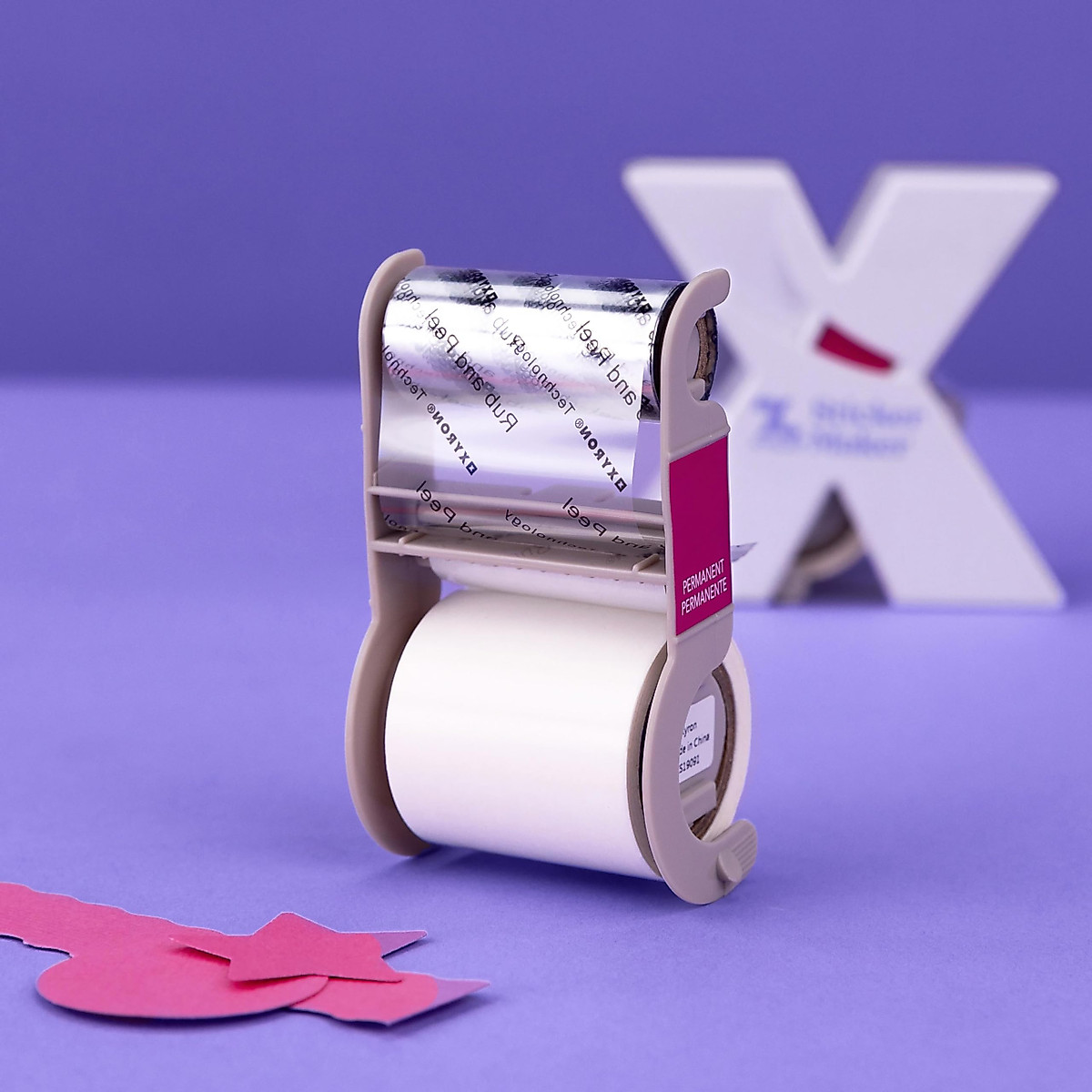 Xyron Permanent Adhesive Refill for X150 Sticker Maker, 1.5" x 20', Refill Cartridge (AT155-20)