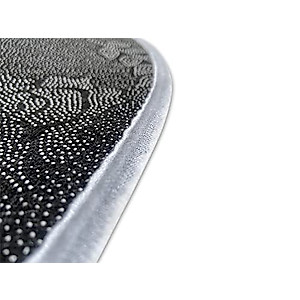 YEAHSPACE Gamer Circle Rug Round 40 inch Circle Gaming Rug for Game Room Playroom Theme-Video Game Gaming Player Black