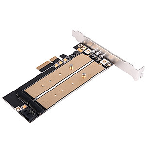 SilverStone Technology M.2 PCIE Adapter for SATA or PCIE NVMe SSD with Advanced Thermal Solution (ECM22)