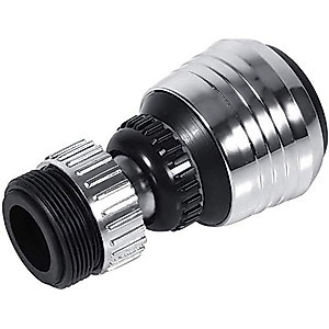 2PCS Kitchen Faucet Aerator, Splash Filter Attachment Tap 360 Rotate Swivel Saving Diffuser Nozzle Filter Adapter