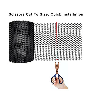 2-Pack Plastic Gutter Guard Mesh Roll 6” x 20Ft Rain Gutter Leaf Guard-Stop Clogged Gutters-with 20 Clip Fixed Hooks.DIY Gutter Protection.