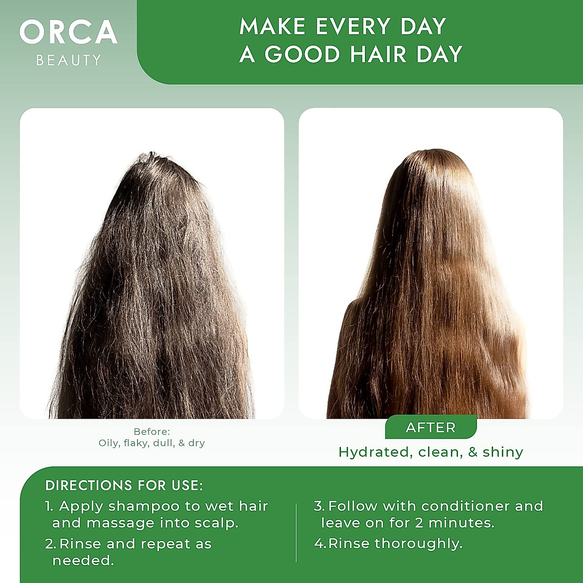 Tea Tree Oil Shampoo and Conditioner Set for Oily Hair, Dry Scalp & Dandruff - 2x16oz for Men & Women