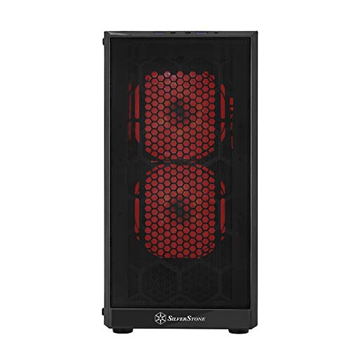 SilverStone Technology SST-PS15B-RGB Micro-ATX Computer Case with Tempered Glass and 2 X RGB Front Intake Fans PS15B-RGB