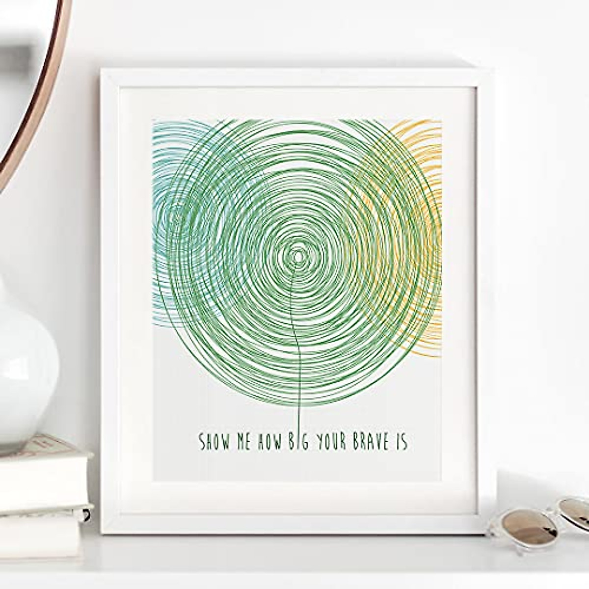 Sara Bareilles | Brave - song lyric wall art print inspirational music poster