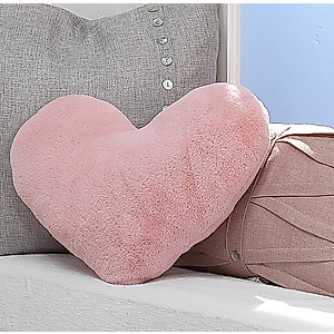 Lambs & Ivy Signature Heart to Heart Soft Pink Decorative Pillow