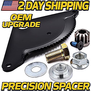HD Switch - Improved Steering Gear Rebuild Kit Replaces 532194732 194732 Sector Plate, 587738906 Pinion, 532194747 Machined Pivot Bushing Upgrade & Hardware - Husqvarna Craftsman AYP Poulan Weedeater