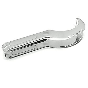 Cortador de melancia de aço inoxidável faca cortador de frutas vegetais ferramentas de cozinha dispositivos 26,5cmx3.5cm-CHINA,Prata