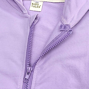 Kids Tales Baby Boys Girls Tracksuit Hooded Bear Ears Sweatsuit Outfit Set Long Sleeve Zipper Jacket + Sweatpants