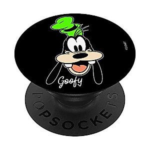 Disney Mickey And Friends Goofy Big Face Signature PopSockets Swappable PopGrip