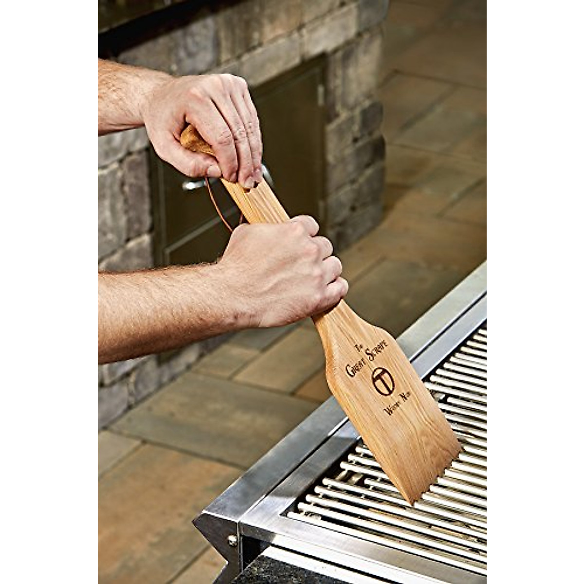 Great Scrape® - Woody® Nub (16") - The Ultimate BBQ Cleaning Tool® & Wood Grill Scraper