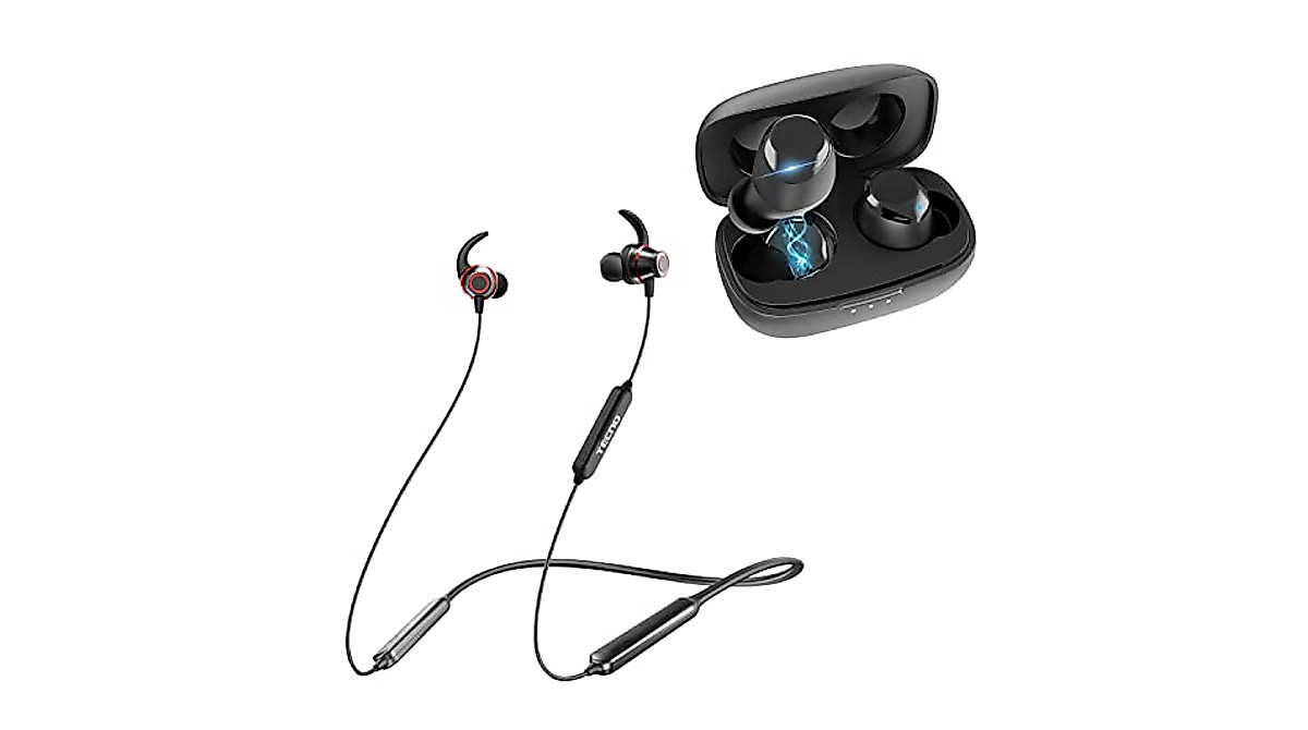 Tecno Wireless Bluetooth Headphones & Earbuds | 38H Playtime & Noise ...