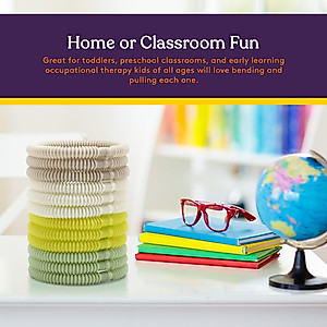 Special Supplies Fun Pull and Stretch Tubes for Kids - Pop, Bend, Build, and Connect Toy, Provide Tactile and Auditory Sensory Play, Colorful, Heavy-Duty Plastic (Camo-12)