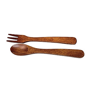 Lipper International Cherry Finished Salad Servers, 12" Long, One Pair