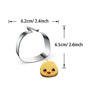 WJSYSHOP Turkey Chicken Head Shape Cookie Cutter - B