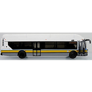 New Flyer Xccelsior XN40 Diecast Bus Boston 'T' MBTA Boston,Mass.1:87-HO Scale Iconic Replicas New in The Box,Yellow