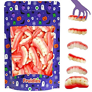 Fruidles Gummi Teeth Candy, Delicious Fruit Flavors Gummies (Half-Pound)