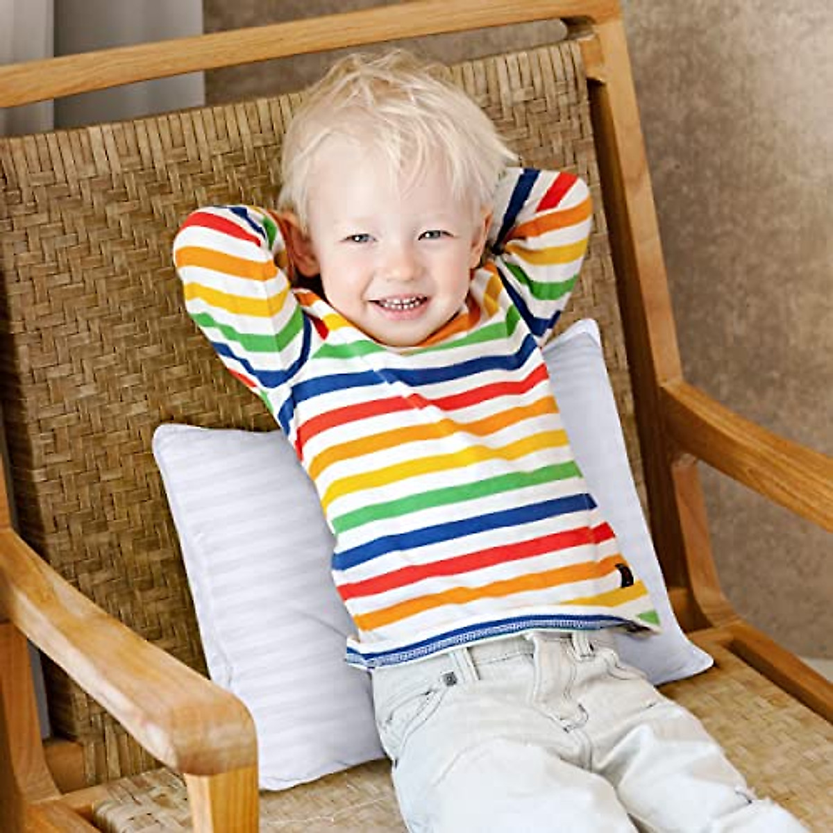 Utopia Bedding Toddler Pillow (White, 2 Pack), 13x18 Pillows for Sleeping, Soft and Breathable Cotton Blend Shell, Polyester Filling, Small Kids Pillow Perfect for Toddler Bed and Travel