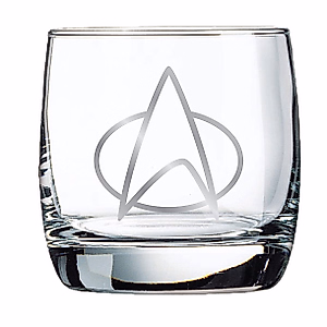 Star Trek: The Next Generation - Collectible Whiskey Glasses - Set of 2 Glasses (10 oz.)