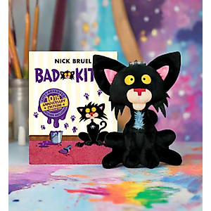 MerryMakers Bad Kitty, 10-Inch, Based on The bestselling Children's Books by Nick Bruel , Black, 11-Inch