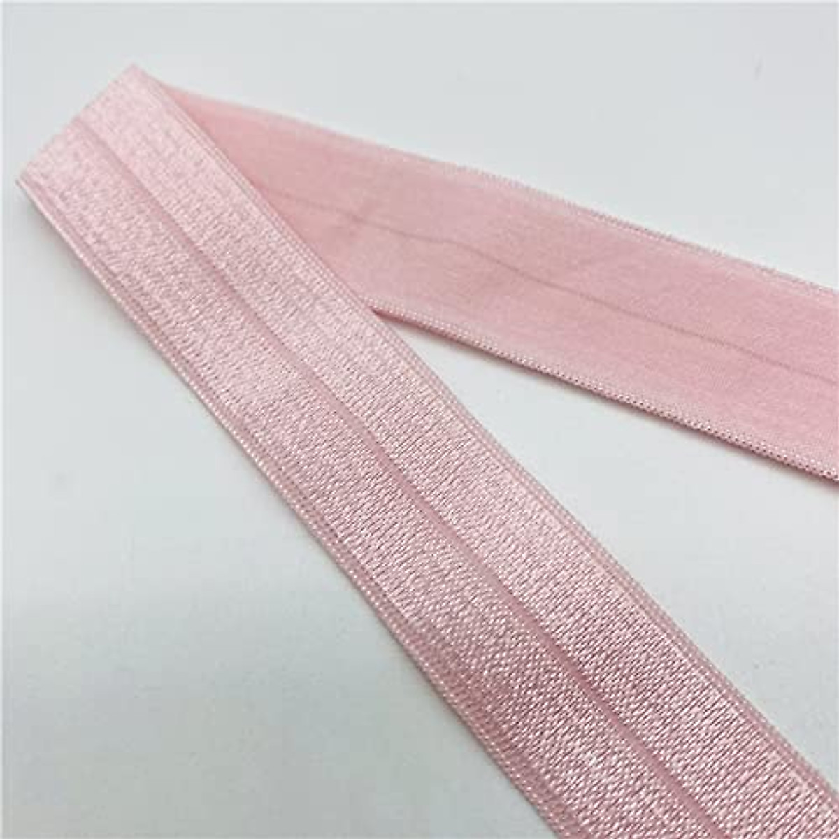 8 Yards 0.8 Inch Elastic Ribbon for Sewing Multicolor Fold Over Spandex Elastic Band Lace Trim Waist Band Garment Accessory