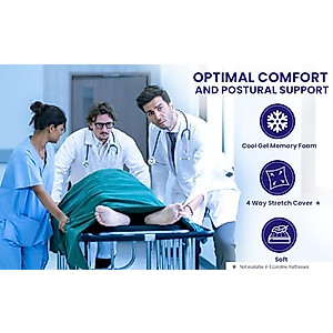 Medtrica MFV762905 Stretcher/Gurney Mattress with Vinyl Cover - Fits Stryker Trauma 1002/1020