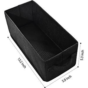 UENTIP CD Storage Boxes - Pack of 4 CD Case Storage - 13.2" x 5.9" x 5.3", Container holds 30 CDs in full jewel cases, 60 CDs in slim cases, and 165 discs in CD sleeves - Black (4pack-black)