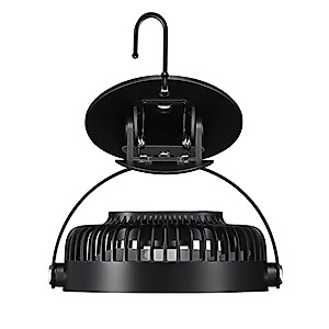 wellqual USB Table fan,mini fan rechargeable USB with clip,6 inch fans Small and Quiet,5000mAh Rechargeable Battery Powered Fan,Baby Stroller Fan with Light