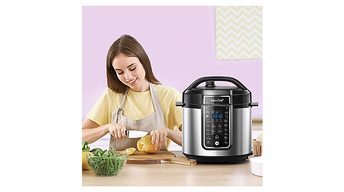 COMFEE' 6 Qt 12-in-1 Pressure Cooker | Slow Cooker & More