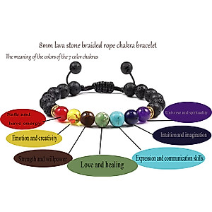 Meditation Accessories, Zen Spiritual Decor, 7 Chakra Crystal Tree Healing Stones and Yoga Statues, for Living Room, Office, Shelves, Mantle Decor, Birthday Gifts for Women