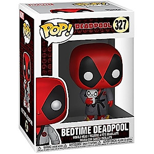 POP Marvel: Deadpool Parody - Bedtime Deadpool in Robe Funko Vinyl Figure (Bundled with Compatible Box Protector Case), Multicolor, 3.75 inches