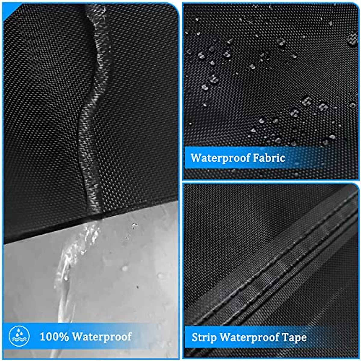 STARTWO Patio Furniture Covers,4-Piece Outdoor Veranda Patio Garden Furniture Covers Set Waterproof Heavy Duty Oxford Fabric Rattan Furniture Cover Lawn Patio Set Covers