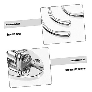 STOBAZA 3pcs Bathroom Hanger Hooks Coat Hooks for Wall Triple Hanging Hooks Swing Arm Hangers Swing Arm Towel Rack Strips Heavy Duty Key Hook Clothing Trident Hook to Rotate