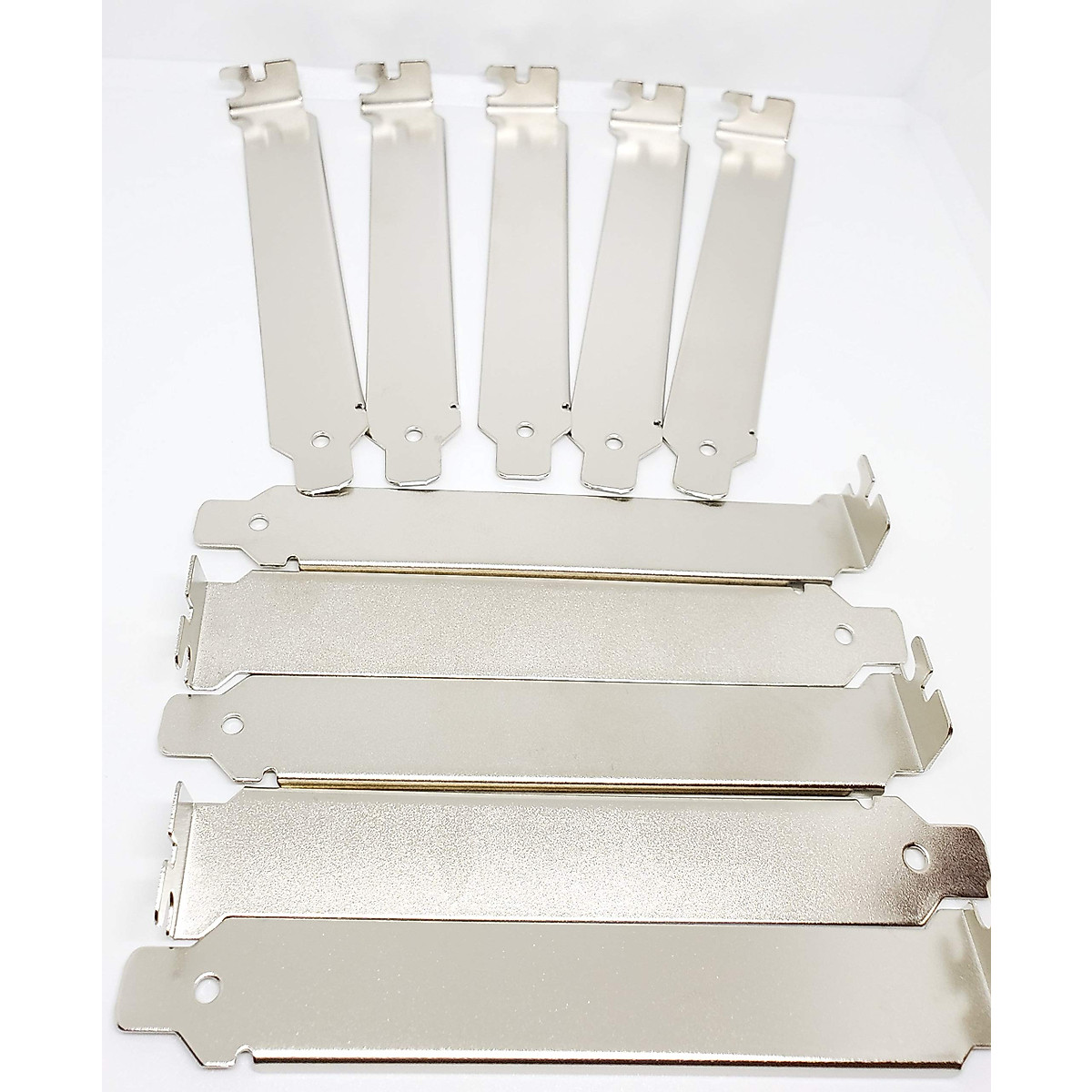 Pc Accessories - Connectors Pro 10-PK PC Computer Back Slot Cover 12cm Height & 2cm Width, PCI L Blank Stainless Steel Bracket, 10-Pack