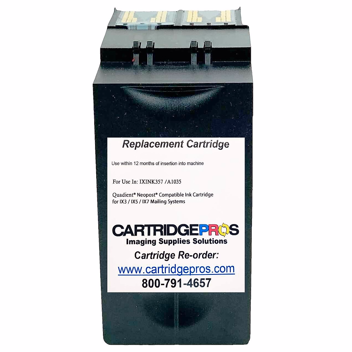 Cartridge Pros in USA Compatible IXINK357 Quadient Neopost Compatible Ink Cartridge for IX3, IX5 IX7 Mailing Systems Red