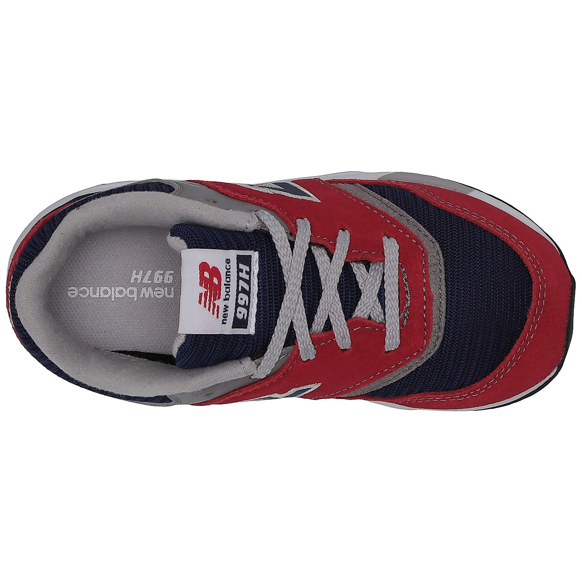 New Balance Kid's 997h V1 Lace-up Sneaker, Team Red/Pigment, 2 Wide Infant