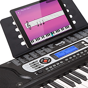 RockJam 54-Key Portable Keyboard with Rockjam Xfinity Heavy Duty Piano Stand