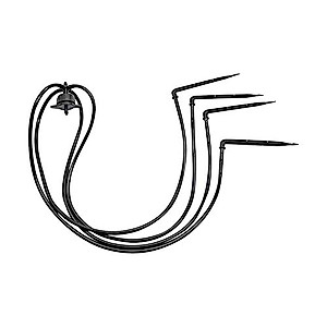 LRJSKWZC Garden Sprinkler 1 Set 4-Ways Drop Bent Arrow Drip Irrigation Fittings Garden Home Flower Plant Drip Irrigation System Greenhouse Dripper (Color : Black)