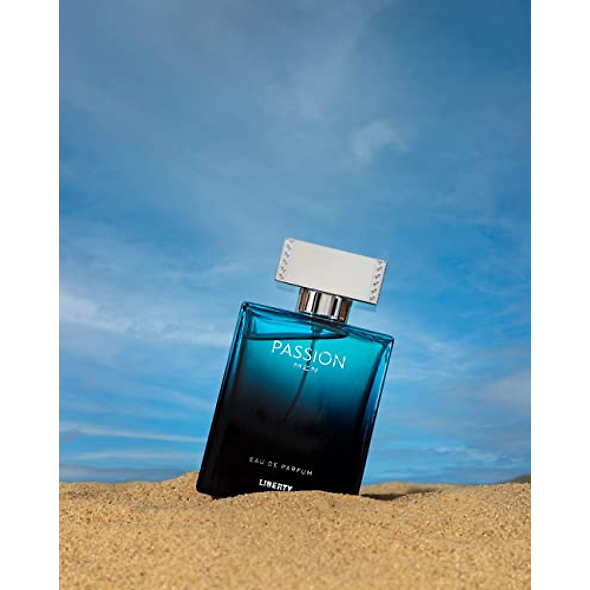 Liberty Luxury Passion Perfume for Men (100ml/3.4Oz), Eau De Parfum (EDP) Spray, Crafted in France, Long Lasting Smell, Spicy Notes.