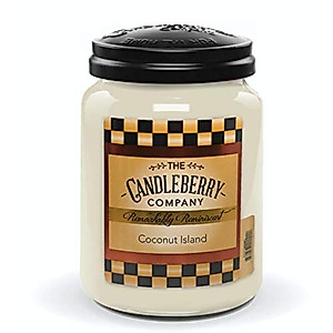 Candleberry Candles | Coconut Island Candle | Best Candles on The Market | Hand Poured in The USA | Highly Scented & Long Lasting | Large Jar 26 oz.