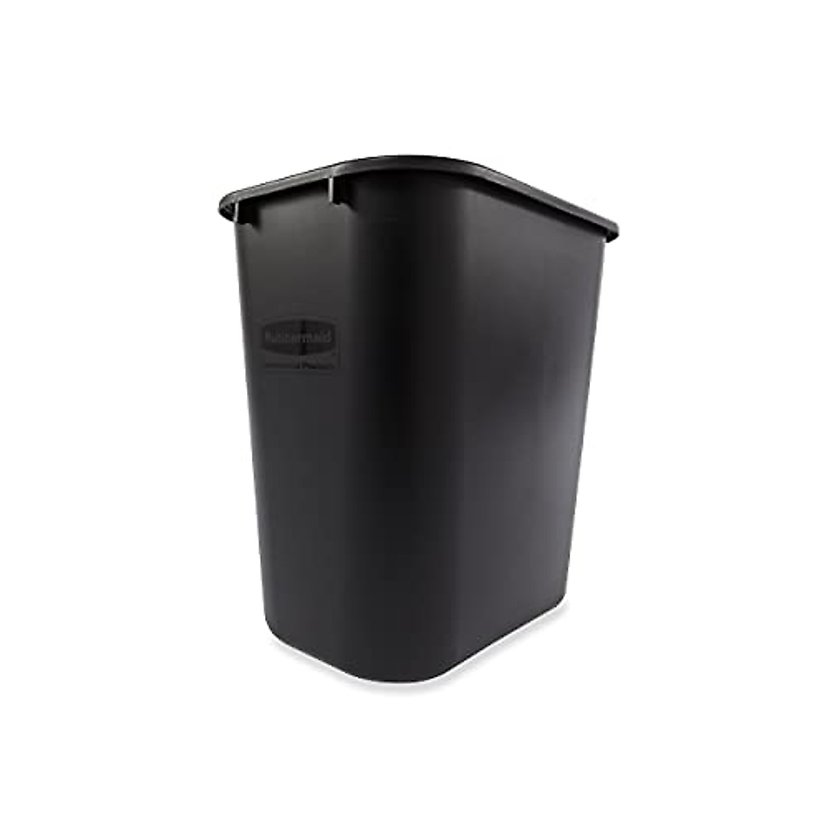 Rubbermaid Commercial Soft Molded Plastic Wastebasket, 7 Gal, Black