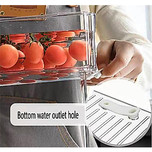 Yustuf 10-pack Clear Stackable Refrigerator Organizer Bins with 4 liners, Plastic Pantry Organization and Storage Bins with lids Vegetable Fruit Storage Containers for Fridge