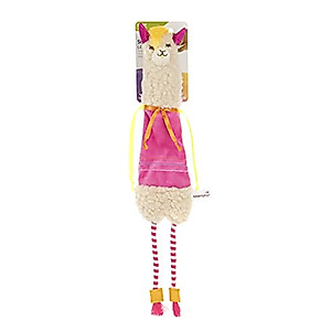 SmartyKat Leggy Llama Kicker Plush Catnip Cat Toy - White/Pink, One Size