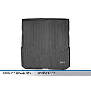 MAXLINER All Weather Custom Fit Cargo Trunk Liner Floor Mat Behind 2nd Row Black Compatible with 2016-2022 Honda Pilot